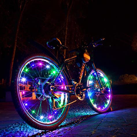 Led Bicycle Bike Wheel Light Auto Open & Close Wheel Spoke Light String ...