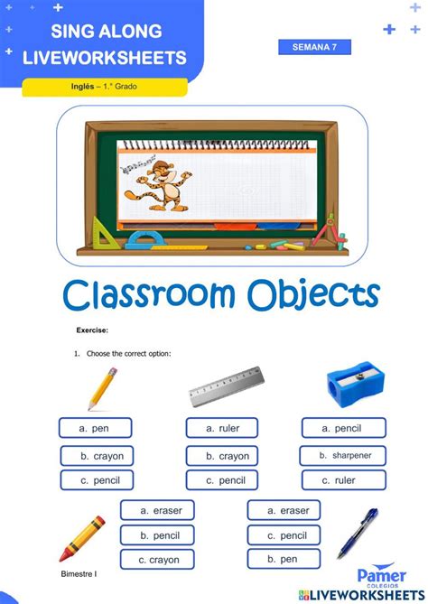 Salw Sem7 1 ° Grado Ing I Bim Worksheet Live Worksheets