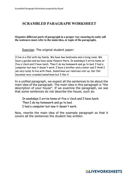 Free Scrambled Paragraphs Worksheet Download Free Scrambled Paragraphs Worksheet Png Images