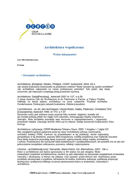 Architektura Współczesna Pdf