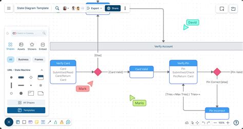 State Diagram Maker State Machine Diagram Tool Free State Diagram