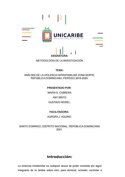 Esquema De Metodoliga Del Trabajo De La Unicaribe Asignatura