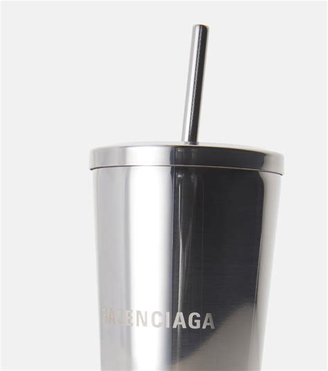 Balenciaga 로고 스테인리스 스틸 트래블 컵 페칭