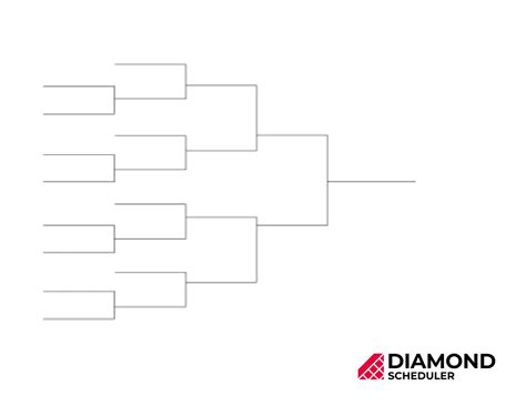 12 Team Single Elimination Bracket Printable Diamond Scheduler