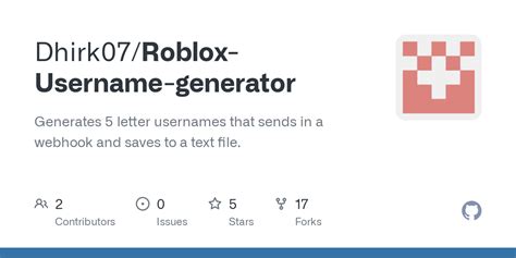 Roblox Username Generator Main Py At Main Dhirk07 Roblox Username