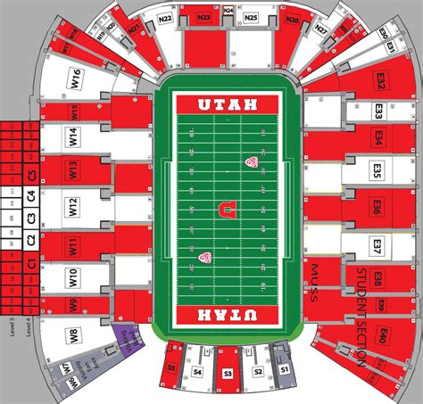 Utah Rice Eccles Stadium Seating Chart Pe