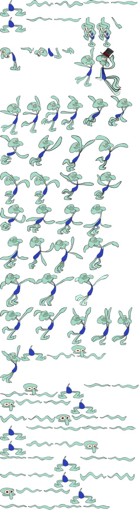 Squidward Spongebob Squarepants Dancin Tentacles Browser Games The Spriters Resource
