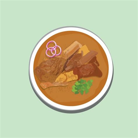 Nalli Curry Vetor Premium