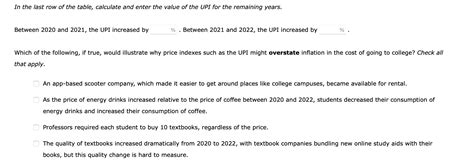 Solved 1 Calculating Inflation Using A Simple Price Index