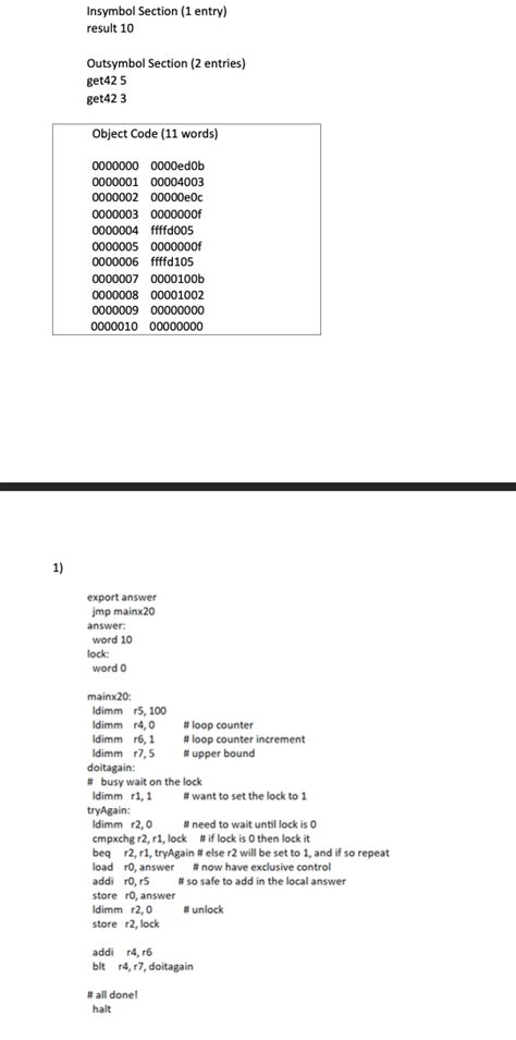 Solved Insymbol Section (1 ﻿entry)result 10Outsymbol Section | Chegg.com