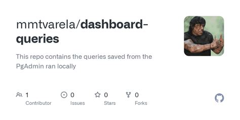 Github Mmtvareladashboard Queries This Repo Contains The Queries Saved From The Pgadmin Ran