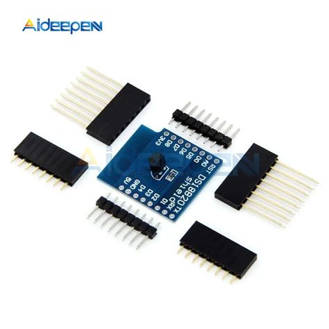 wemos d1 용 ds18b20 온도 센서 모듈 arduino ide 프로그래밍용 xi o adc 핀이있는 미니 wifi 확장