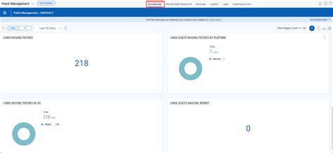Patch Management Widgets
