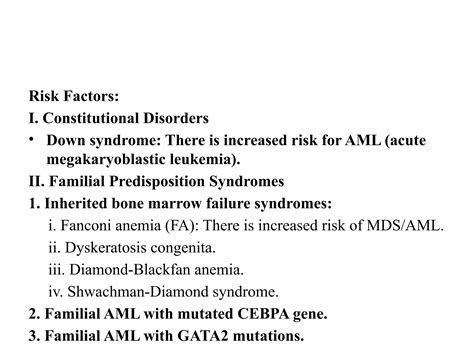 Acute Myeloid Leukemia Classificationpptx