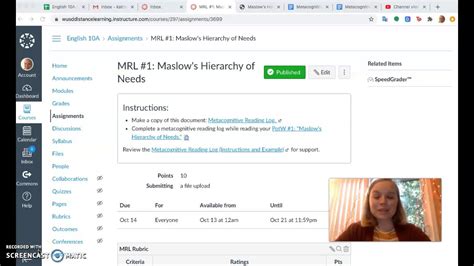 Metacognitive Reading Log Instructions Youtube