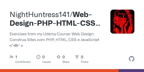 Github Nighthuntress141web Design Php Html Css Javascript Exercises From My Udemy Course