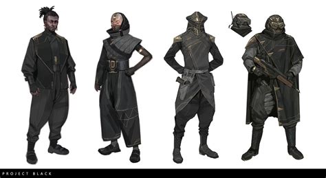 Project Black Character Concept 1 Boulivet Alexis Black Suit Concept