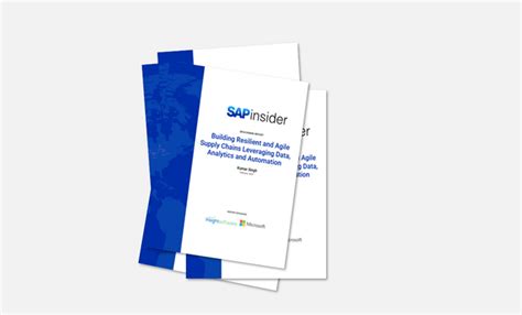 Building Resilient And Agile Supply Chains Leveraging Data Analytics