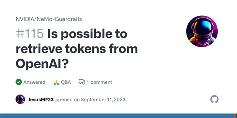 Is Possible To Retrieve Tokens From OpenAI NVIDIA NeMo Guardrails Discussion GitHub