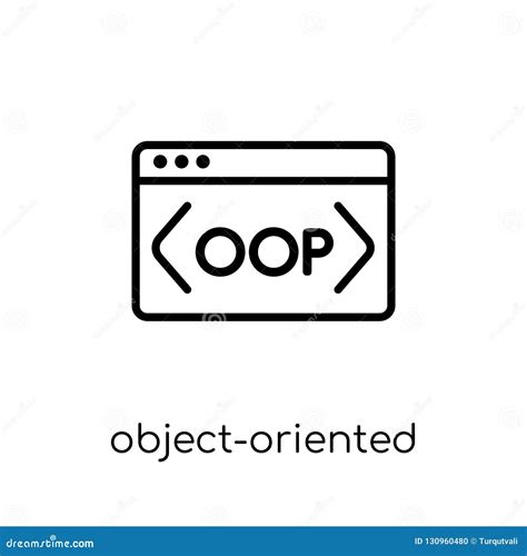 Object Oriented Programming Icon Trendy Object Oriented Program Vector