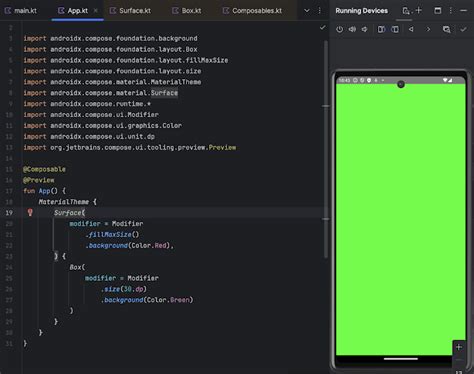 Jetpack Compose Understanding PropagateMinConstraints In Surface And Box