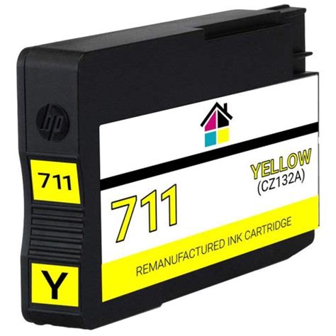 Hp 711 Cz132a Yellow Remanufactured Ink Cartridge