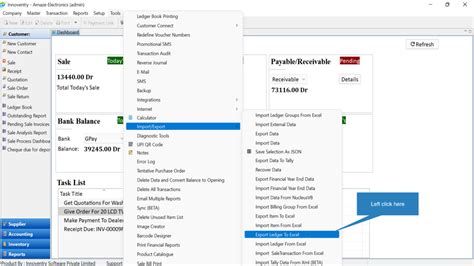 How To Export Import Ledgers To Excel File Innoventry Software