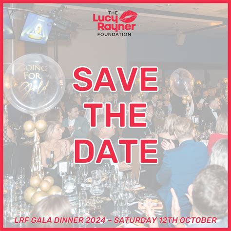 James Abdool On Linkedin Save The Date The Biggest Event In The The Lucy Rayner Foundation