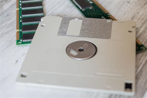 Floppy Disk And Computer Random Access Memory RAM Modules Stock Image Image Of Bytes Media