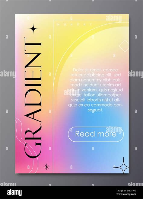 Abstract Poster With Gradient Vector Stock Vector Image And Art Alamy