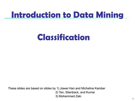Classification In Data Mining From Lectures Ppt