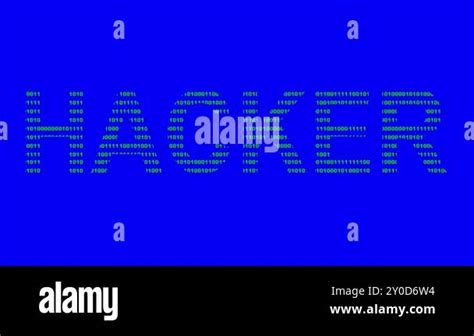 Video Animation Hacker Text Designed With Number 0 And 1 Symbol Binary