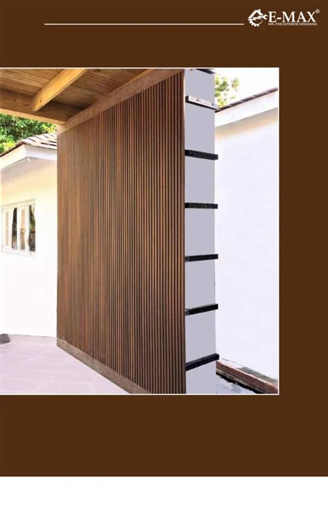 Wpc Exterior Cladding Thickness 25 Mm At ₹ 260sq Ft In Bengaluru