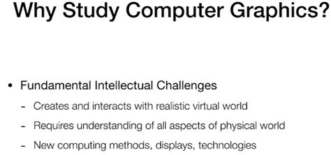 【games101 现代计算机图形学入门 闫令琪】笔记 Lecture 01 Overview Of Computer Graphics 多思考多实践同等重要 博客园