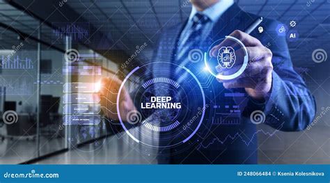 Deep Learning Neural Network Ai Artificial Intelligence Concept Stock