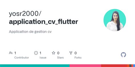 Github Yosr2000applicationcvflutter Application De Gestion Cv