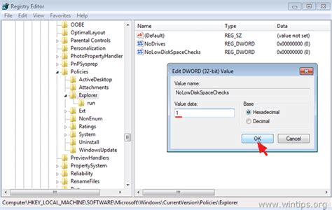 How To Disable Low Disk Space Warning Message On Windows Or Vista WinTips Org