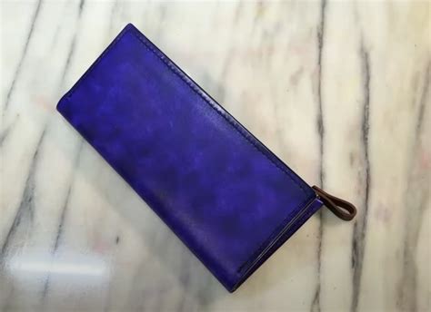 Выкройка кожаный кошелек лонгер на молнии