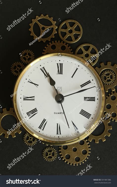 Vintage Clock Cogs Stock Photo Shutterstock