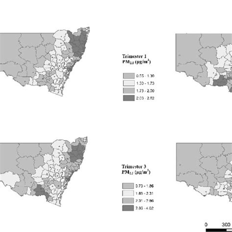 Spatial Distributions Of Maternal Wildfire Specific Pm 2 5 Exposure