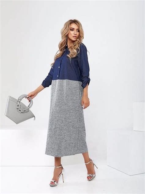 Сукня комбі — ціна 700 грн у каталозі Довгі сукні Купити жіночі речі за доступною ціною на Шафі