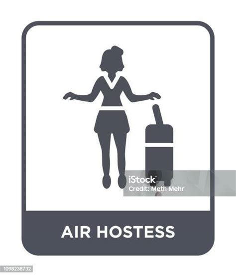 흰색 바탕에 공기 스튜 어디 스 아이콘 벡터 항공 스튜 어디 스 유행 가득 직업 및 작업 컬렉션에서 아이콘 공항에 대한 스톡 벡터 아트 및 기타 이미지 Istock