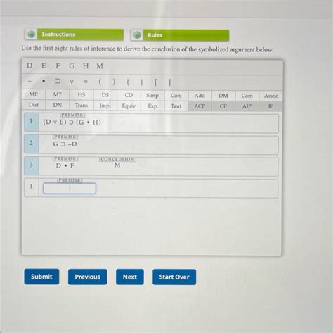 Instructions Rules Use The First Eight Rules Of