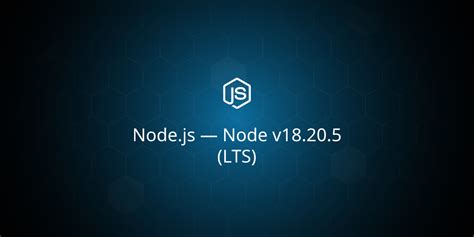 Nodejs — Node V18205 Lts