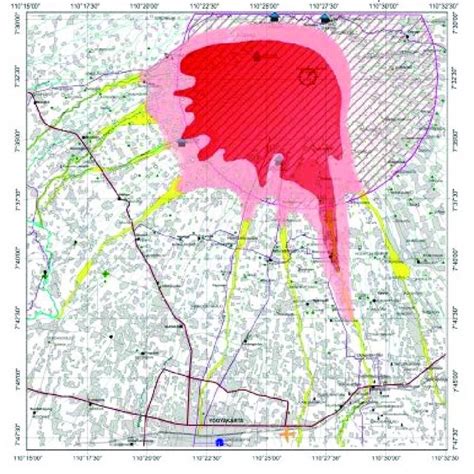 Research Area On Merapi Volcanic Mount Bnpb 2016 Download