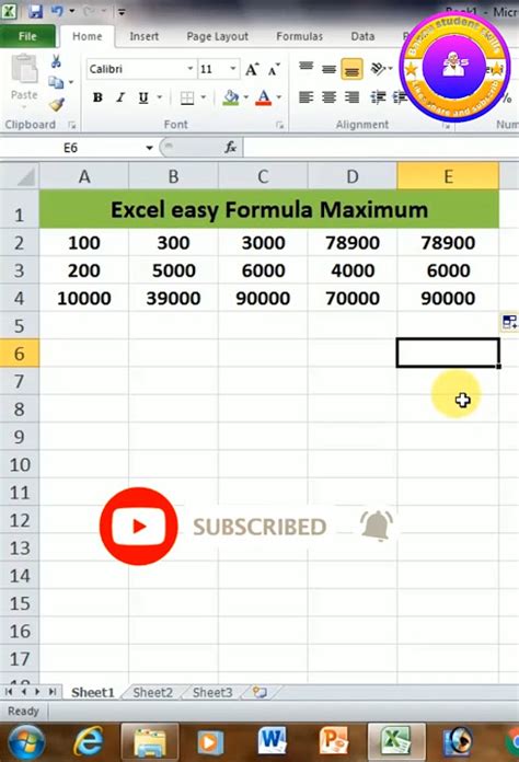 Ms Excel New Tricks And Trips Maximum Formula 💯👍shortvideo