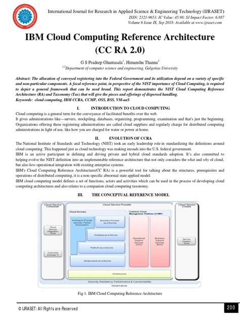 Ibm Cloud Computing Reference Architecture Cc Ra 2 0 Pdf Cloud