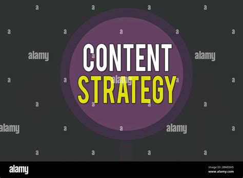 Conceptual Hand Writing Showing Content Strategy Concept Meaning Create Marketing Plan Using