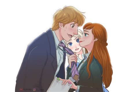 Kristoff And Anna Elsa By Ruro95 On Deviantart