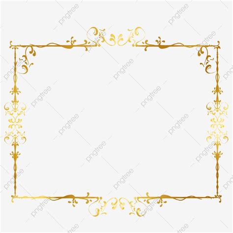 European Classical Pattern Border Png Image